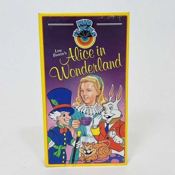 Vintage | Media | Lou Bunins Alice In Wonderland 949 Vhs Rare 1951 1989 ...